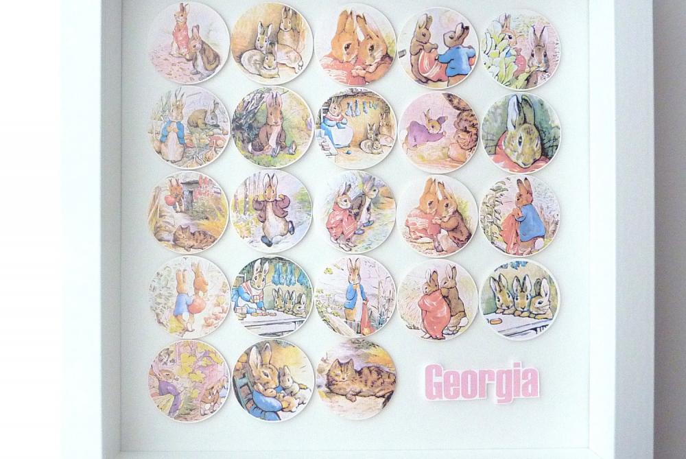 Personalized Art. Limited Edition Peter Rabbit Keepsake Box Frame on Luulla