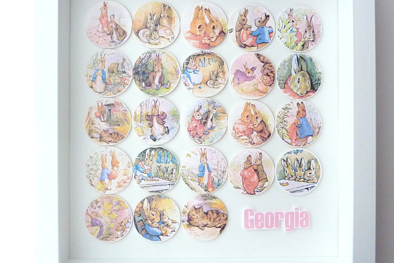 Personalized Art. Limited Edition Peter Rabbit Keepsake Box Frame on Luulla